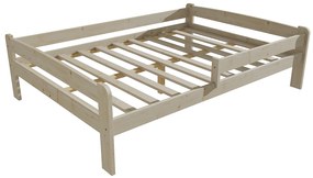 Vomaks Dětská postel se zábranou VMK009C KIDS Rozměr: 140 x 200 cm, Barva: surové dřevo