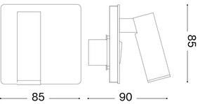 Ideal Lux - LED Nástěnné bodové svítidlo LITE LED/3W/230V CRI 90 bílá