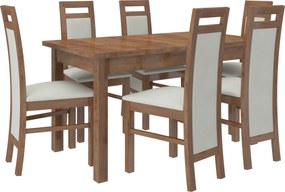 ADRK Furniture Sada stolu s židlemi RODOS 14 SE-ROD-14-L-B031