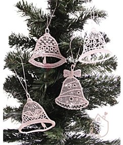 Vánoční ozdoby - sada 4 zvonečků