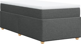 Box spring postel s matrací tmavě šedá 90x190 cm textil 3285339
