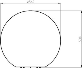 IMPR 836931 Venkovní koule 56cm - DEKOLIGHT