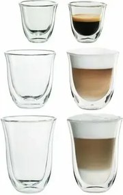 DeLonghi Sada skleniček 6ks / 2 x 90 ml / 2 x 270ml / 2 x 330 ml