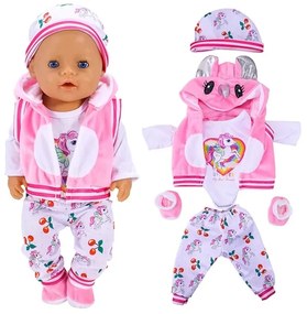 Oblečky pro panenky Baby Born a American girl (43-45) cm, mix druhů Barva: Růžová