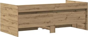 Daybed se zásuvkou Artisanový dub 90 x 200 cm Kompozitní dřevo 3334000