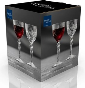 Křišťálové skleničky v sadě 4 ks na víno 140 ml Melodia – Lyngby Glas