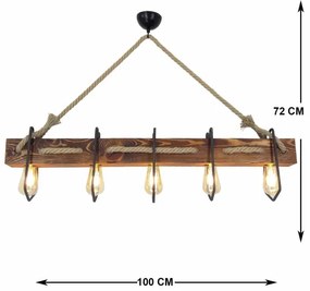 Lustr na lanku DEMIR 5xE27/40W/230V