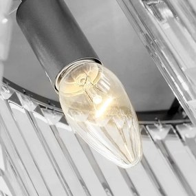 Toolight - Křišťálová stropní svítilna 7xE14 40W Glamour APP780-7C, chromová, OSW-05032