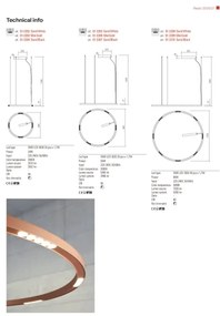 Redo 01-2207 - LED Lustr na lanku UNION LED/50W/230V 3000K pr. 90 cm černá