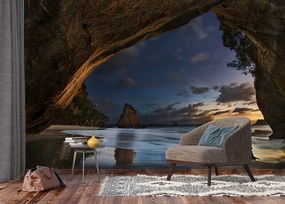 Fototapeta na míru Zátoka Cathedral Cove | Vliesová fototapeta na zed' | DFTNXXL3000