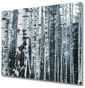Skleněná krájecí deska Birch stromy 60x52 cm