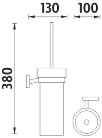 Nimco Toaletní WC kartáč KE 22094W-26