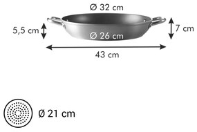 Pánev GrandCHEF ø 32 cm, 2 úchyty