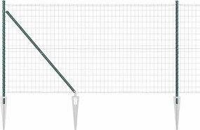 Evropský plot se hroty 10 x 1,4 m Ocel potažená PVC Zelená 3350549