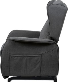 Polohovací křeslo šedé, elektrické TV-1190 GREY2