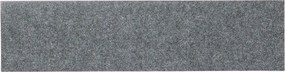 Schodové rohože samolepicí 15 ks 76 x 20 cm světle šedé obdélníkové 326927