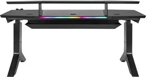 THERMALTAKE ARGENT P900 černá / Herní stůl / 165 x 85 x 70-100 cm