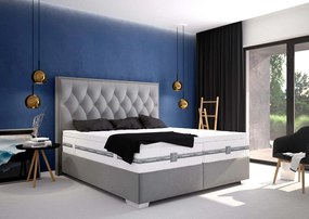 Blanář Padmé postel vč. roštů a matrací 180 x 200 cm, šedá
