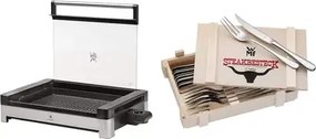 WMF Lono 04.1543.0011 černá / Stolní gril / 2200W / plocha 40 x 29 cm