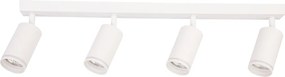 Bodové svítidlo Pipe Ring, 4x bílé kovové stínítko, w