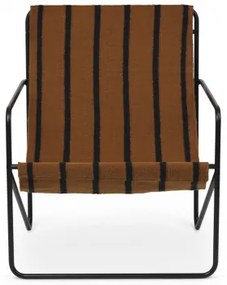 Desert Lounge Chair stripe black Ferm Living