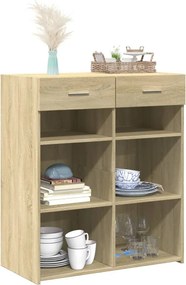 Příborník dub sonoma 80 x 42,5 x 93 cm kompozitní dřevo 3281478