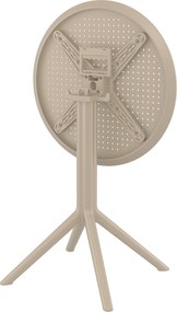 Skládací stůl Sky kulatý – taupe