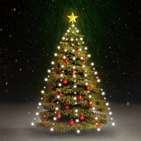 vidaXL Světelná síť na vánoční stromek 180 ch LED diod 180 cm [328872] Barva: Studená bílá