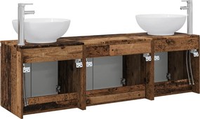 Sada koupelnových skříněk 3 ks Staré dřevo 49,5 x 44,5 x 65 cm 3405695