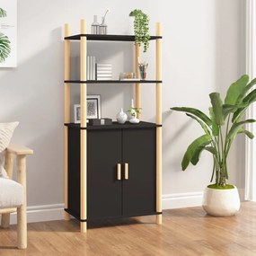 Skříň highboard černá 60x40x141 kompozitní dřevo - Default Title