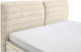 Béžová čalouněná dvoulůžková postel bez roštu 180x200 cm Infinity – Meise Möbel