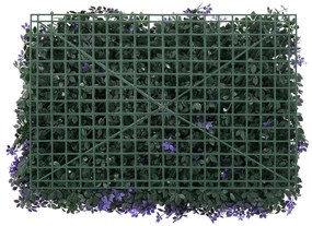  vidaXL Umělý listnatý plot 6 ks fialový 40 x 60 cm
