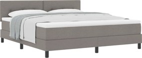 Postel s boxspringem s čelo Taupe 180 x 200 cm textil 3338710