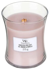 WoodWick Svíčka Vanilla and Sea Salt váza střední, 275 g