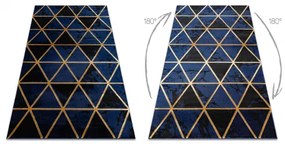 koberec EMERALD výhradní 1020 glamour, stylový mramor, trojúhelníky t velikost 140x190 cm | krásné koberce cz
