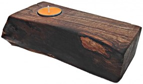 Stará Krása – Ruční výroba Dřevěný svícen z  přírodního masivu