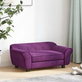 Pohovka pro psy vínová 72 x 45 x 30 cm plyš 171041