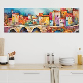 Obraz na plátně - Kamenný most v Tarsalle FeelHappy.cz Velikost obrazu: 120 x 40 cm