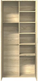Skříň highboard dub sonoma 80 x 35 x 180 cm kompozitní dřevo 3276653