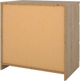 Komoda v dekoru dubu v přírodní barvě 77x76x50 cm Naia – Tvilum