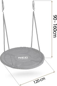 Hnízdová houpačka Neo-Sport NS-103 120 cm