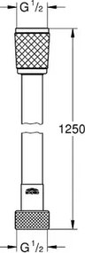 Grohe - Sprchová hadice VitalioFlex Trend 1,25 m, chrom