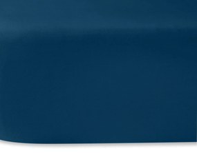 SATÉNOVÉ PROSTĚRADLO 011 200X220 CM TMAVĚMODRÉ
