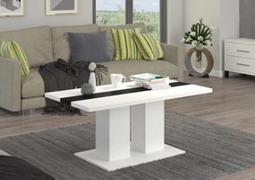 Falco Konferenční stolek BORIS bílá/černý pruh