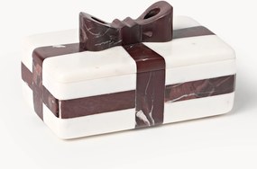 Dekorativní vánoční krabička z mramoru Rosso Levanto Cutemas