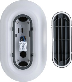 P 94957 LED venkovní nástěnné svítidlo Elunor IP65 podlouhlé 122x212mm 2200 - 4000K 18,5W 230V antracit/bílá polykarbonát - PAULMANN
