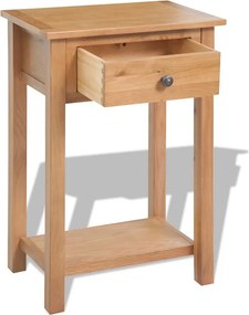 Konzolový stolek 50 x 32 x 75 cm masivní dubové dřevo 243932