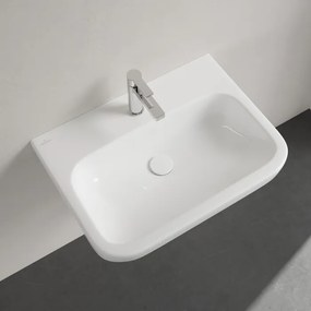 Villeroy & Boch ARCHITECTURA - Umyvadlo 650x470x180 mm, s přepadem, neleštěné, Bílá Alpin 41886501