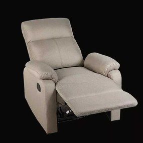 LuxuryForm DESIGN Televizní křeslo CARLOS s polohováním - béžové
