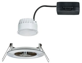 Paulmann 93457 LED Coin Nova round, kulatá bodovka v úpravě broušená ocel, 1x6,5W LED 2700K, prům.7,8cm, IP44